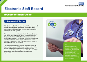 ESR Hub Search - ESR Hub - NHS Electronic Staff Record